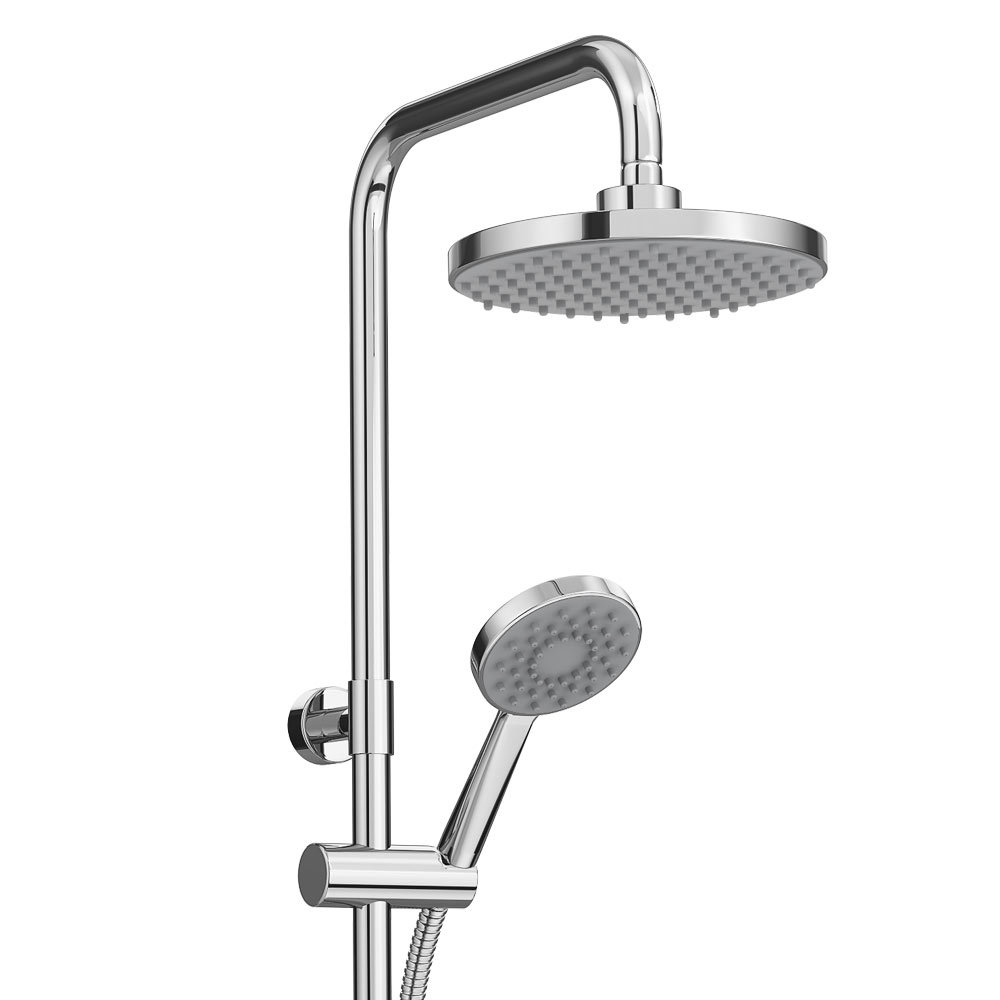 Monza Modern Round Thermostatic Shower - Chrome | Victorian Plumbing UK