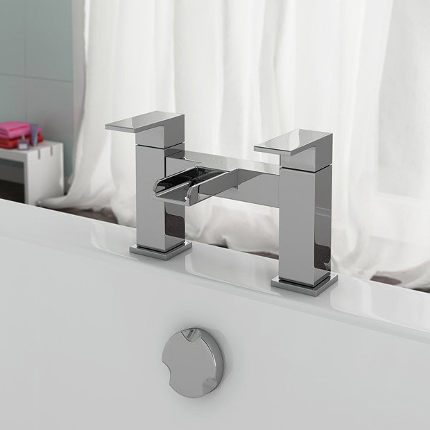 Monza Waterfall Tap Package (Bath + Basin Tap) | Victorian Plumbing UK