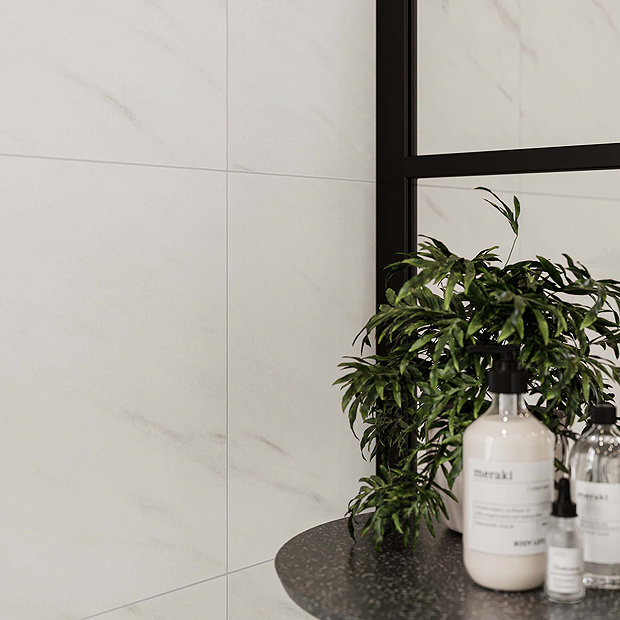 Multipanel Tile Effect Levanto Marble H2400 x W598mm Bathroom Wall ...