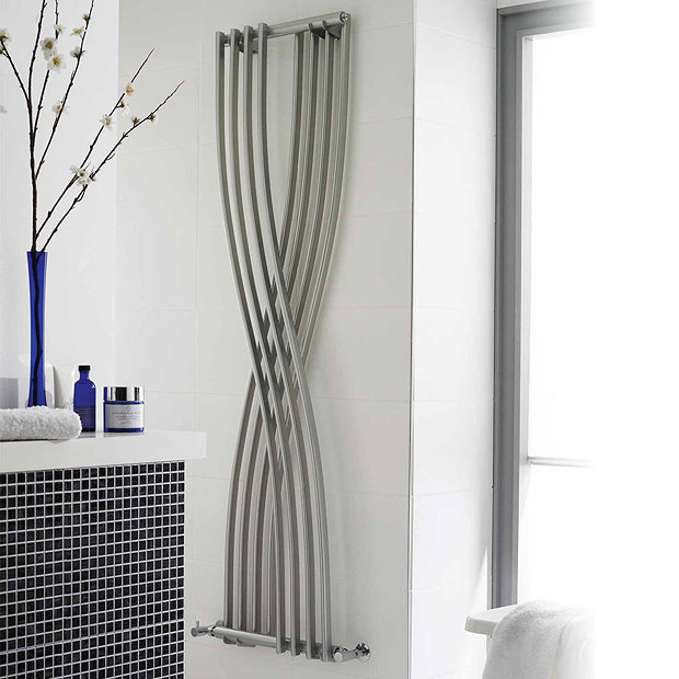 Nexus Silver Vertical Designer Radiator (H1775 x W448mm)