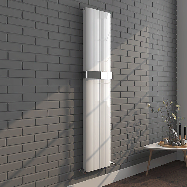 Nova Chrome Towel Bar Rail for 4 Section Double Panel Aluminium Radiators