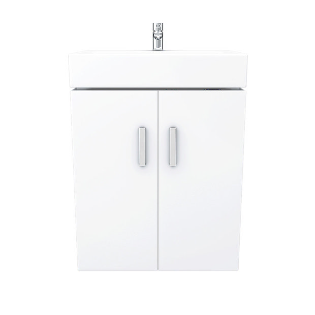 Nova Wall Mounted Vanity - 450mm Gloss White (Flat Packed) at Victorian ...