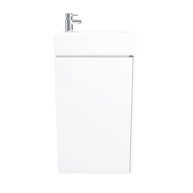 Nova Wall Mounted Vanity - 450mm Gloss White (Flat Packed) at Victorian ...