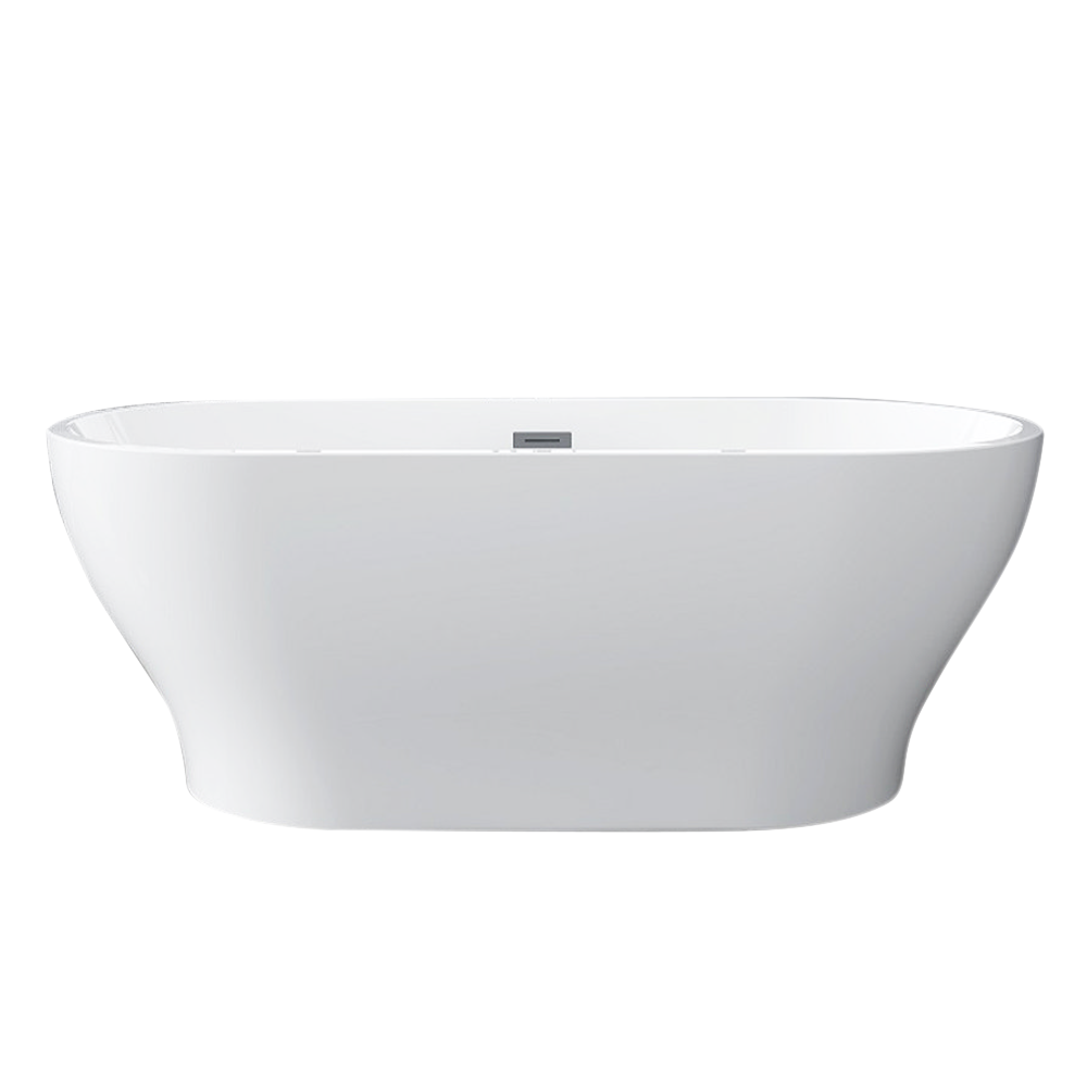 Novus 1700 x 805 Double Ended Freestanding Bath with Chrome Waste ...