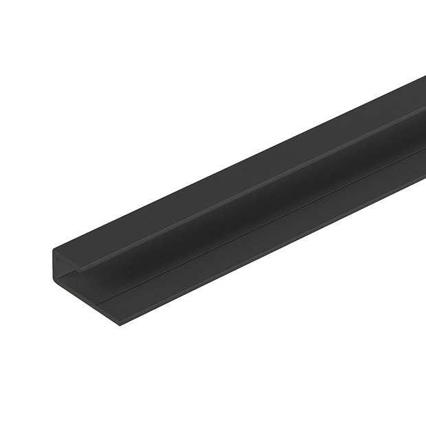 Orion Black End Trim for Wall Tile Panels