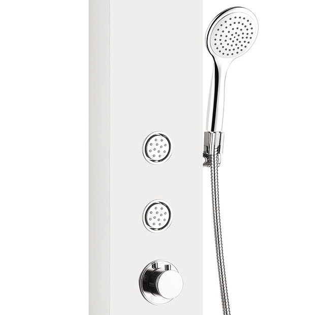 Orion Multi Function Shower Panel - White| Buy at Victorian Plumbing.co.uk