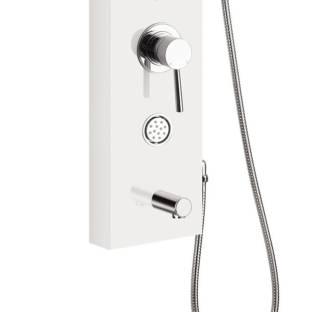 Orion Multi Function Shower Panel - White| Buy at Victorian Plumbing.co.uk