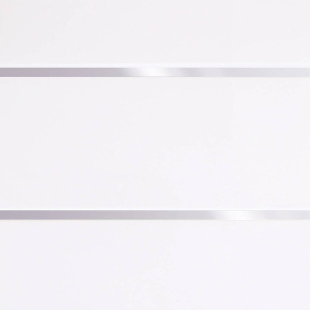 Orion White Gloss Silver Embedded 2700x250x8mm PVC Shower Wall/Ceiling ...