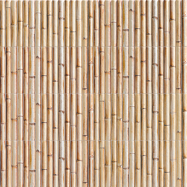 Otaru Bamboo Effect Cream Wall Tiles - 150 x 300mm