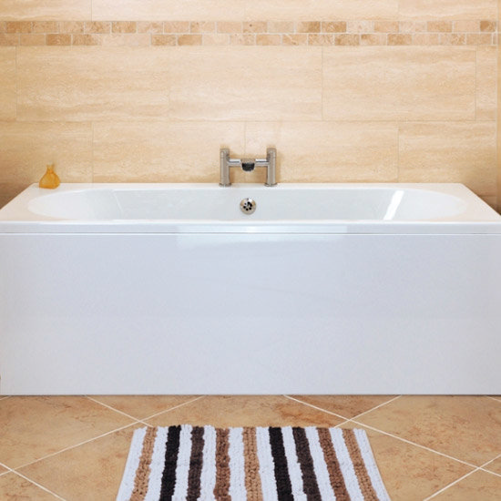 Otley Round 1700 x 700 Double Ended Acrylic Bath with Waste and Front ...