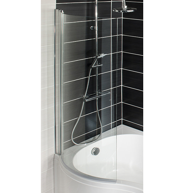 P-Shaped Bath Screen | Available From Victorian Plumbing.co.uk Now