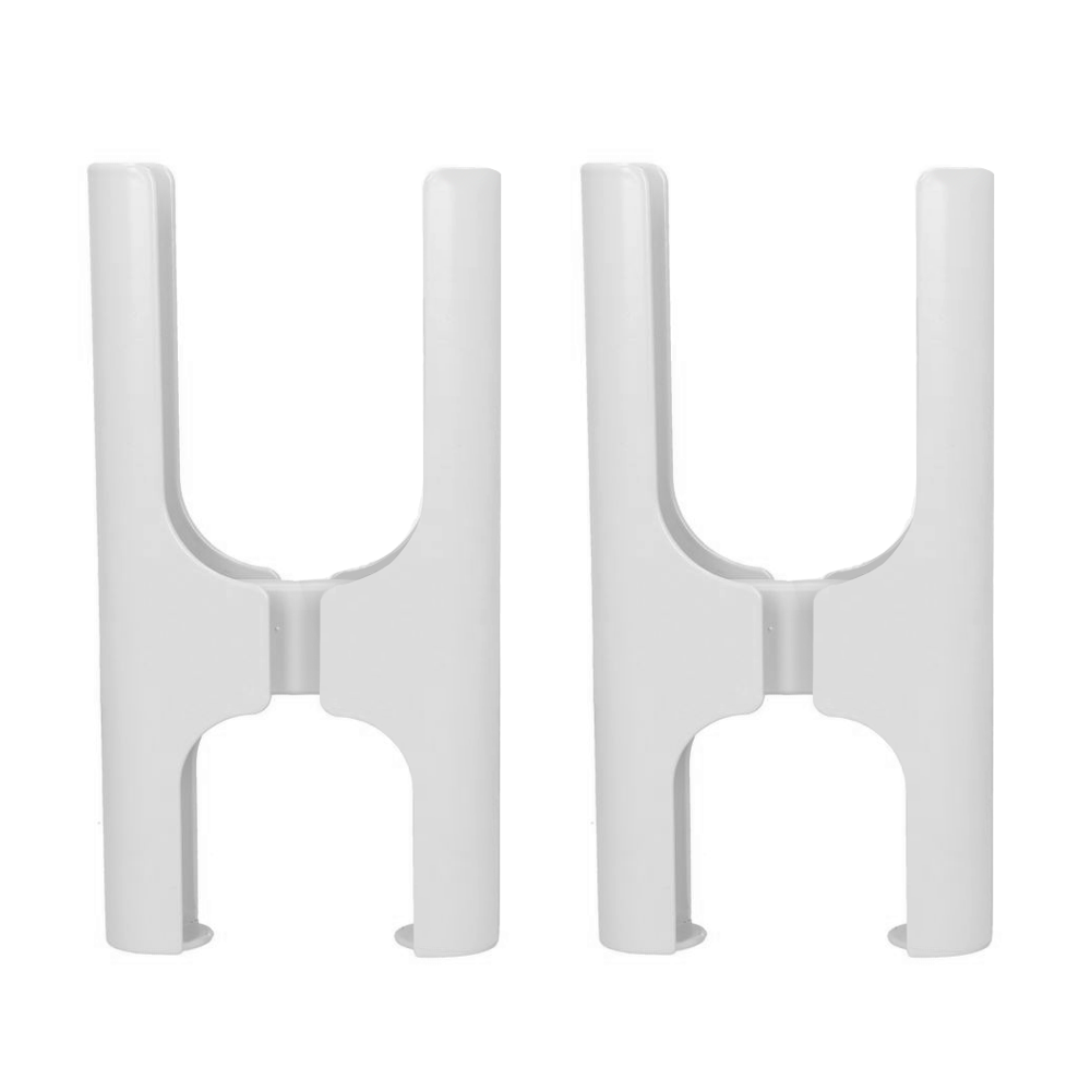 Pair of White Adjustable Column Radiator Feet (For 3 and 4 Column Rads)