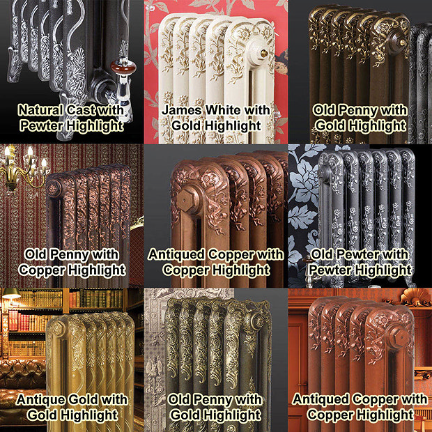 Paladin Shaftsbury 540mm High 6 Section Electric Cast Iron Radiator ...