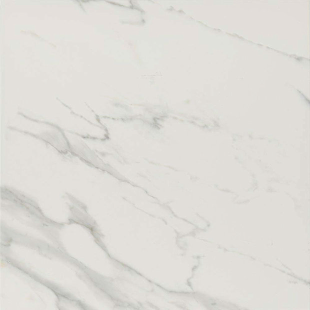 Pavia Marble Effect Grey Gloss Porcelain Floor Tiles - 60 x 60cm
