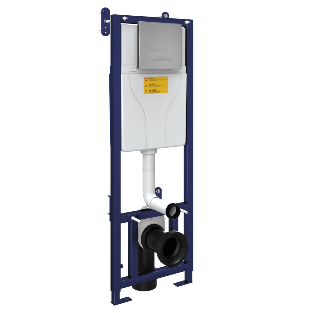 Dual Flush Concealed WC Cistern with Wall Hung Frame - XTY005 at ...