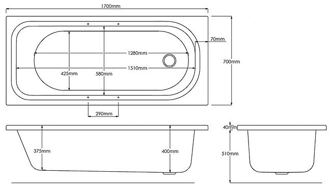 Bath With Handles - Single Ended | Victorian Plumbing