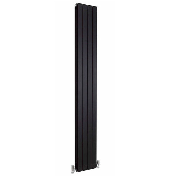 Nuie - Myrtle High Gloss Black Designer Radiator - 1800 x 255mm ...