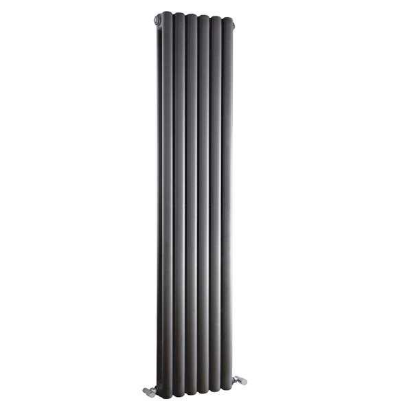 Nuie - Peony Double Panel Radiator - 1500 x 383mm - Anthracite - HPE006 ...