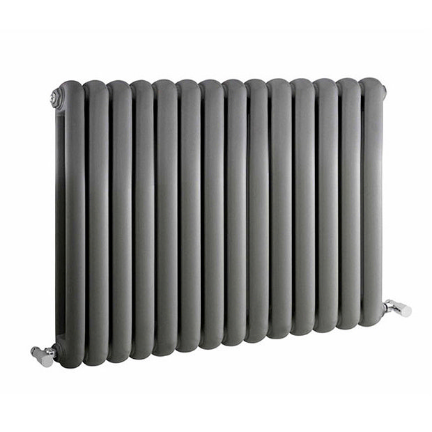 Nuie - Salvia Double Panel Radiator - 635 x 863mm - Anthracite - HSA008 ...