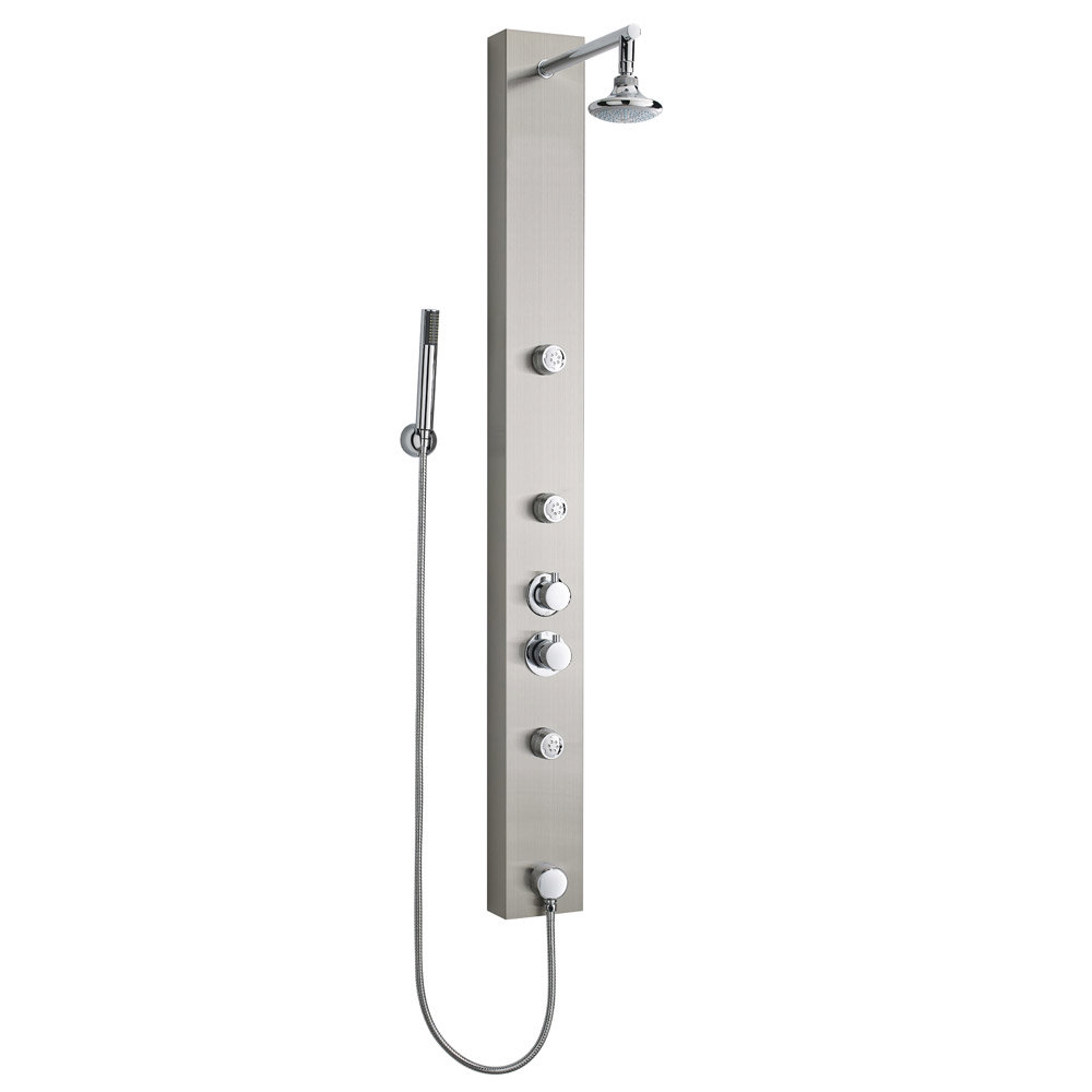 Nuie Stainless Steel Thermostatic Shower Panel | Available Online
