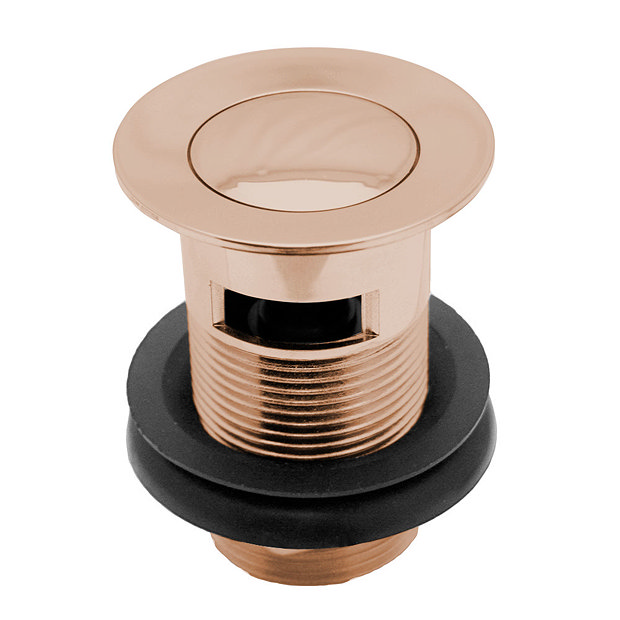 Primo Rose Gold Modern Wall Mounted Basin Mixer Tap + Waste | Victorian ...