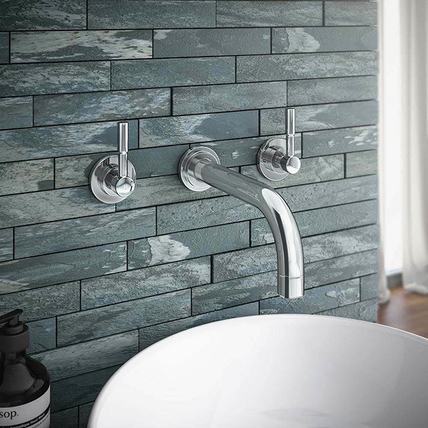 Primo Wall Mounted Tap Package (Bath + Basin Tap) | Victorian Plumbing UK