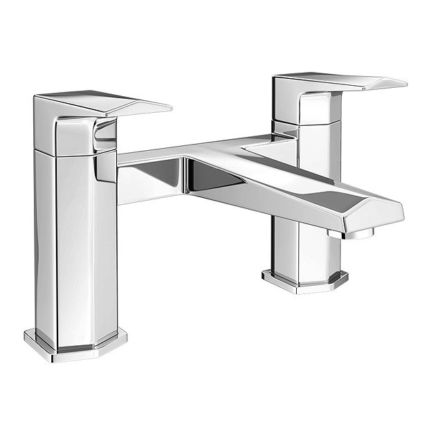 Venice Modern Geometric Bath Tap at Victorian Plumbing UK
