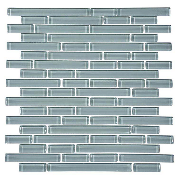 Quartz 1 White Glass Mosaic Tile Sheet (276x306mm)