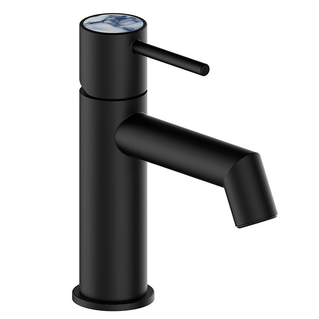 Radius Basin Tap Insert Disc - Indigo Marble Effect | Victorian Plumbing UK