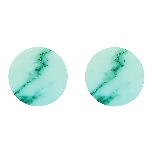 Radius Bath Tap Insert Plates (Pair) Emerald Marble Effect | Victorian ...