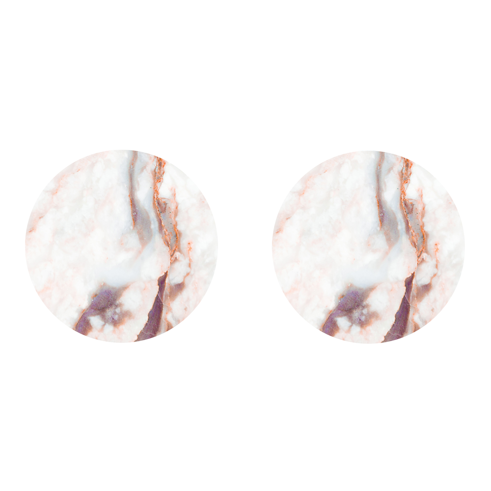 Radius Bath Tap Insert Plates (Pair) Terracotta Marble Effect ...