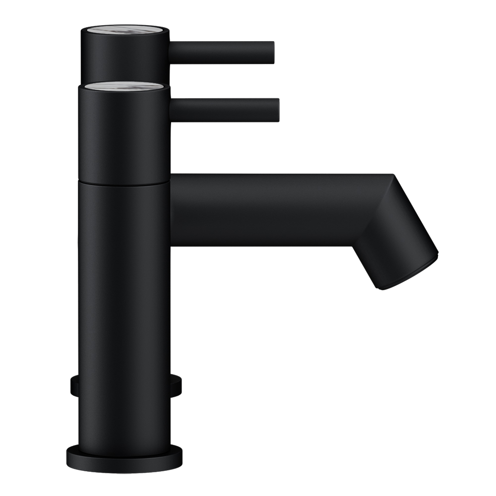 Radius Custom Matt Black Bath Filler Tap | Victorian Plumbing UK