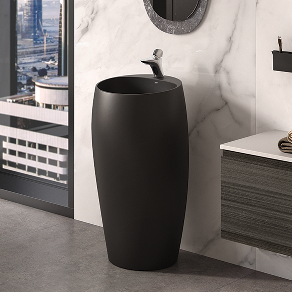 RAK Cloud 50cm 1TH Free Standing Basin - Matt Black