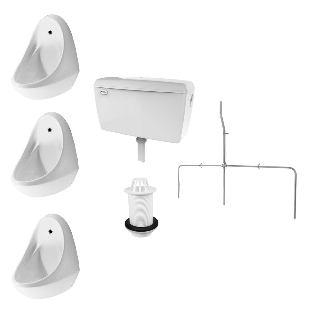 RAK Concealed Urinal Pack With 3 Jazira Urinal Bowls RAK Concealed Urinal Pack With 3 Jazira Urinal Bowls