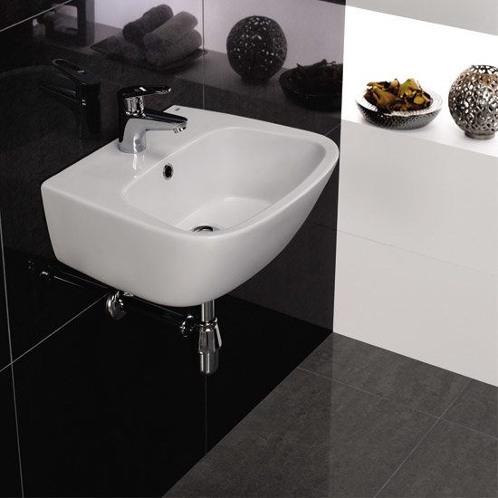 RAK - Elena 45cm wall hung basin - 1 Tap Hole - ELEN45BAS1 at Victorian ...
