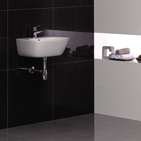RAK - Elena 45cm wall hung basin - 1 Tap Hole - ELEN45BAS1 at Victorian ...