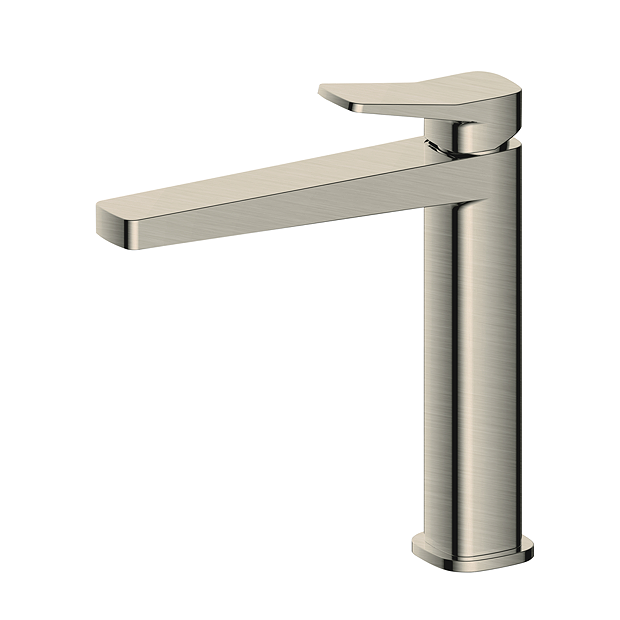 RAK Petit Square Medium Basin Mixer Tap Brushed Nickel - RAKPES3016N