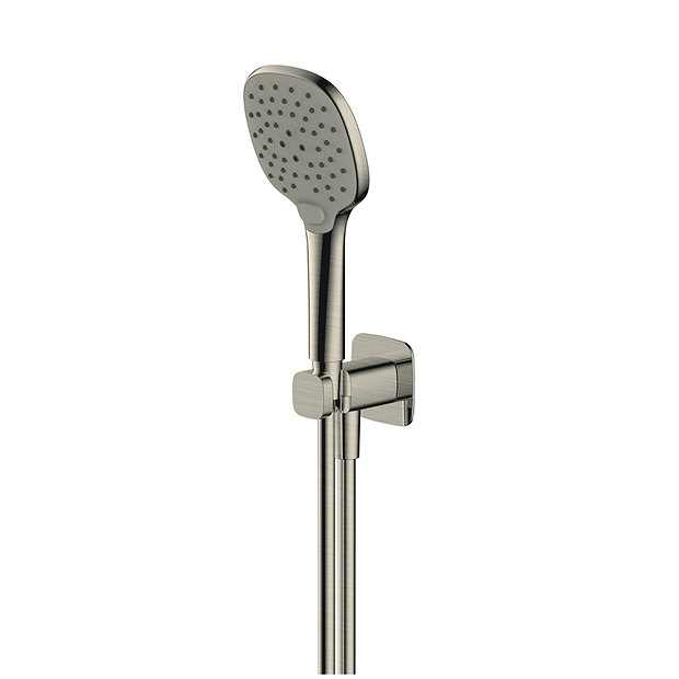 Rak- Petit Square Wall Mounted Shower With Outlet Elbow - Brushed ...
