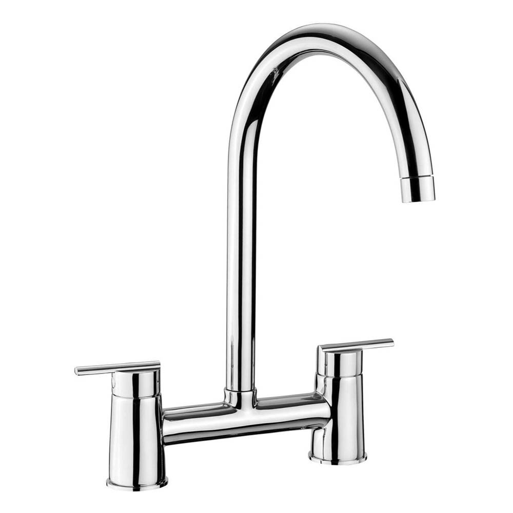 Rangemaster Modern Belfast Bridge Chrome Kitchen Mixer Tap