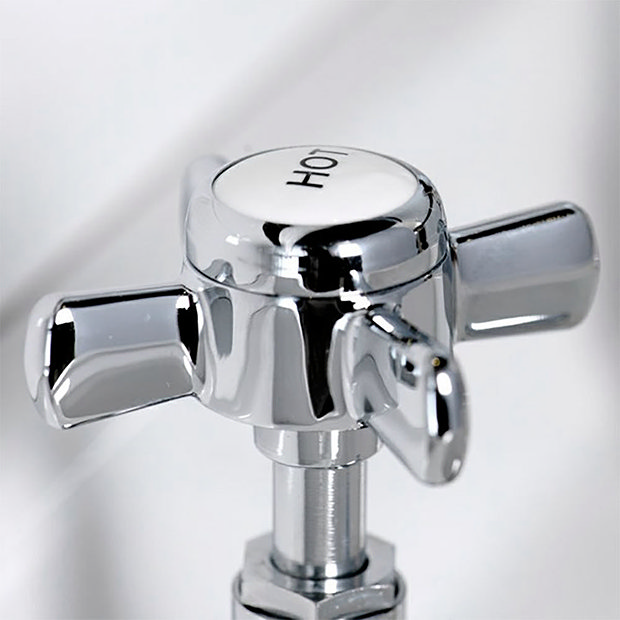 Regent Traditional Bath Taps - Chrome at Victorian Plumbing UK