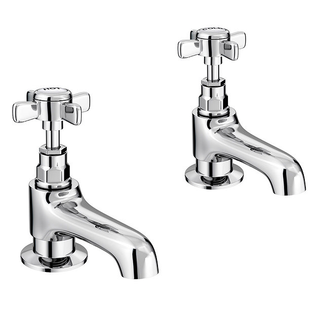 Regent Traditional Bath Taps - Chrome at Victorian Plumbing UK