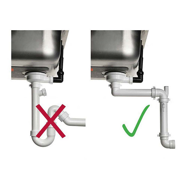 Reginox Panama Space Saving Waste Syphon at Victorian Plumbing UK