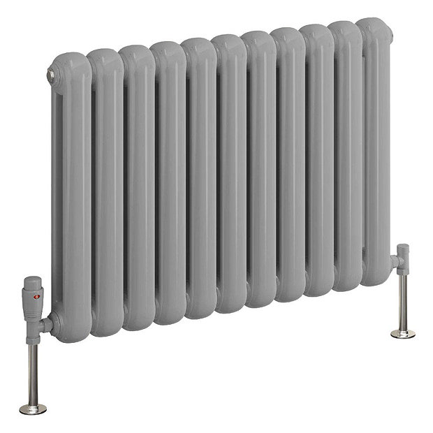 Reina Coneva Horizontal Steel Designer Radiator - Silver