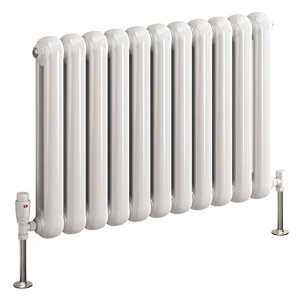 Reina Coneva Horizontal Steel Designer Radiator - White