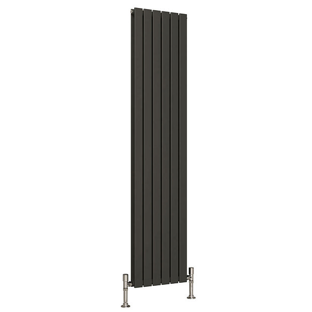 Reina Flat Vertical Double Panel Designer Radiator | Anthracite Design
