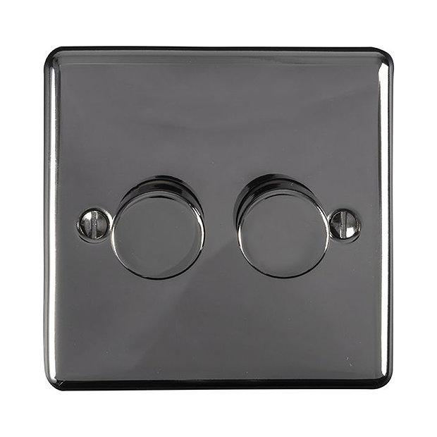 The Revive 2 Way Dimmer Light Switch - Black Nickel | Victorian Plumbing UK