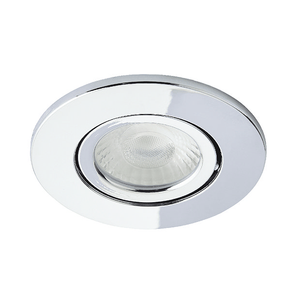 Revive Chrome IP65 LED Fire-Rated Tiltable Downlight