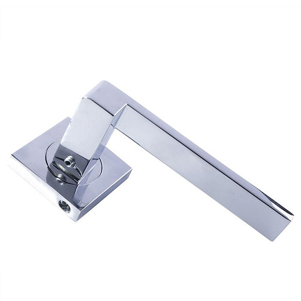 Revive Decor Square Lever Door Handles - Polished Chrome