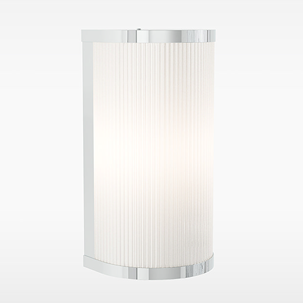 Revive Fluted Bathroom Wall Light - Chrome