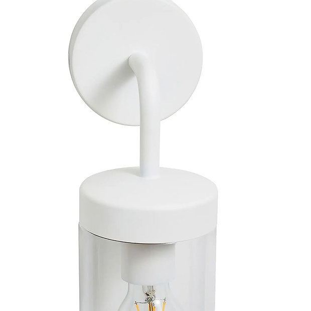Revive Outdoor Ivory Curved Arm Wall Light
